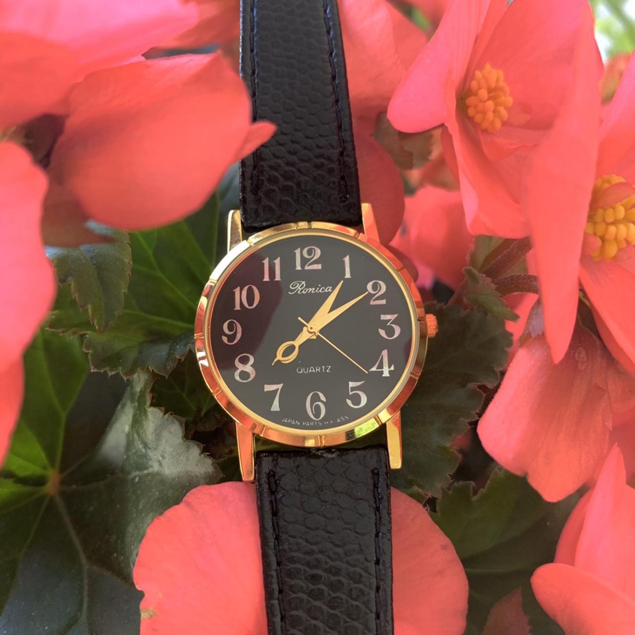 Women’s Vintage Ronica Leather Watch #vintagewatch... | Depop