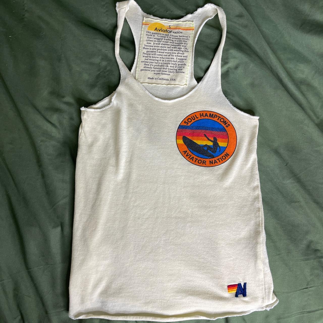 Aviator Nation tank top No signs of wear Size small - Depop