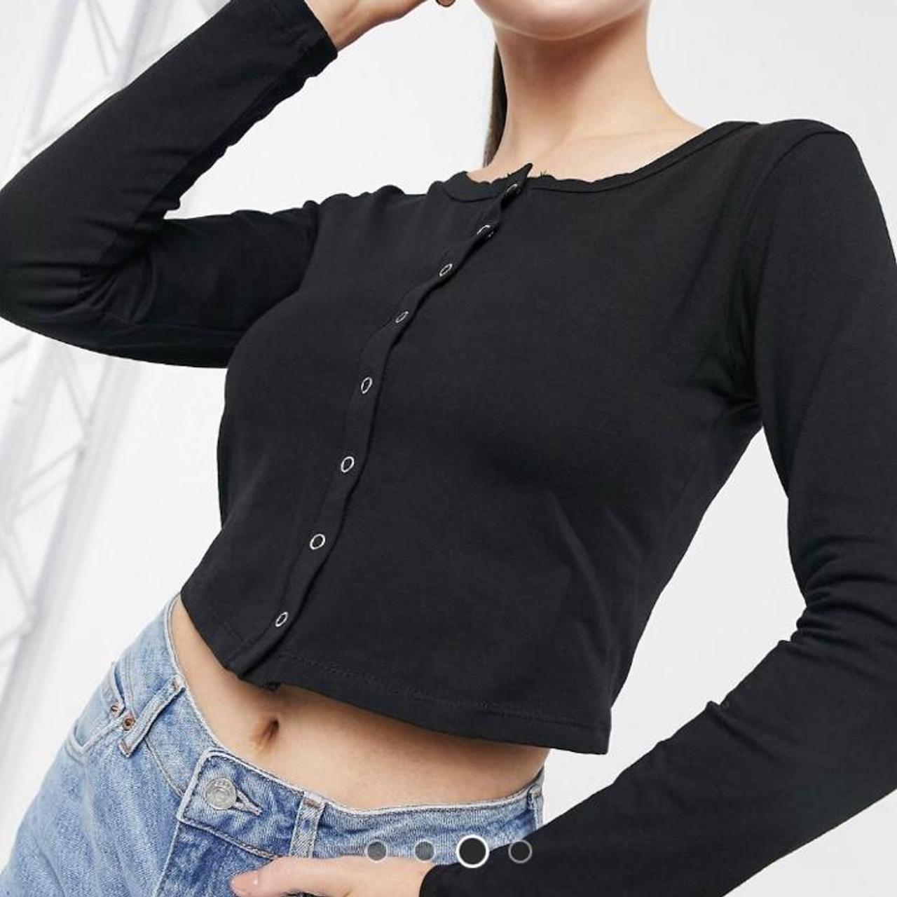 asos black cardigan top perfect condition . 🌈 - Depop