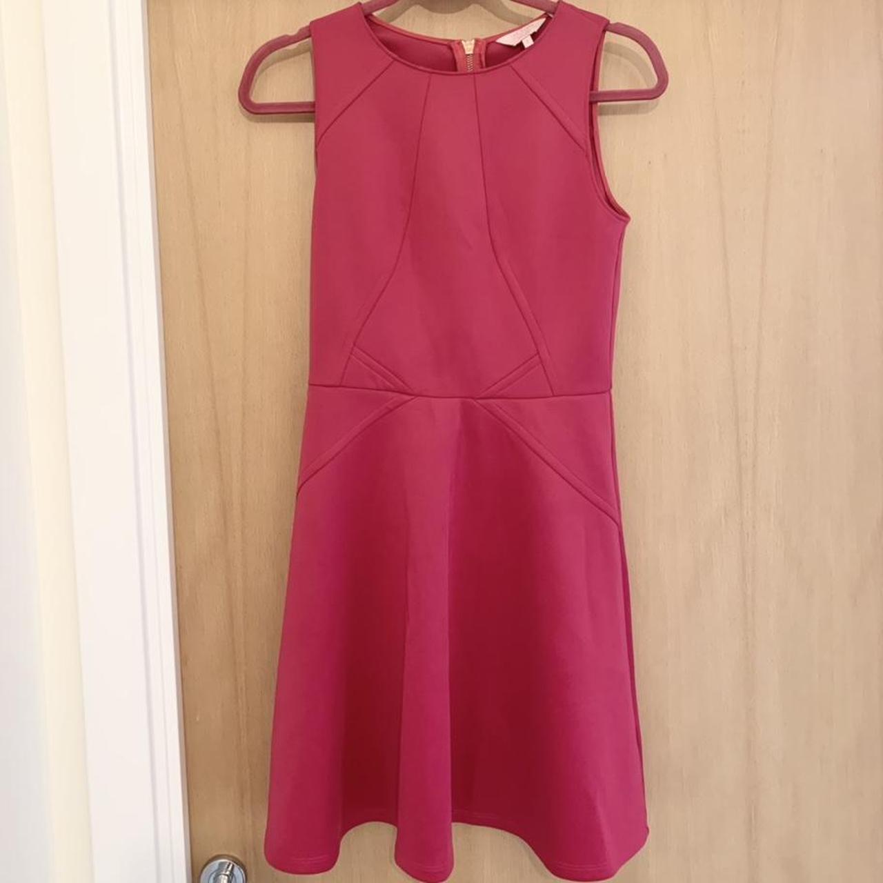 Ted Baker Pink Dress With Gold Zip Purchased In Depop