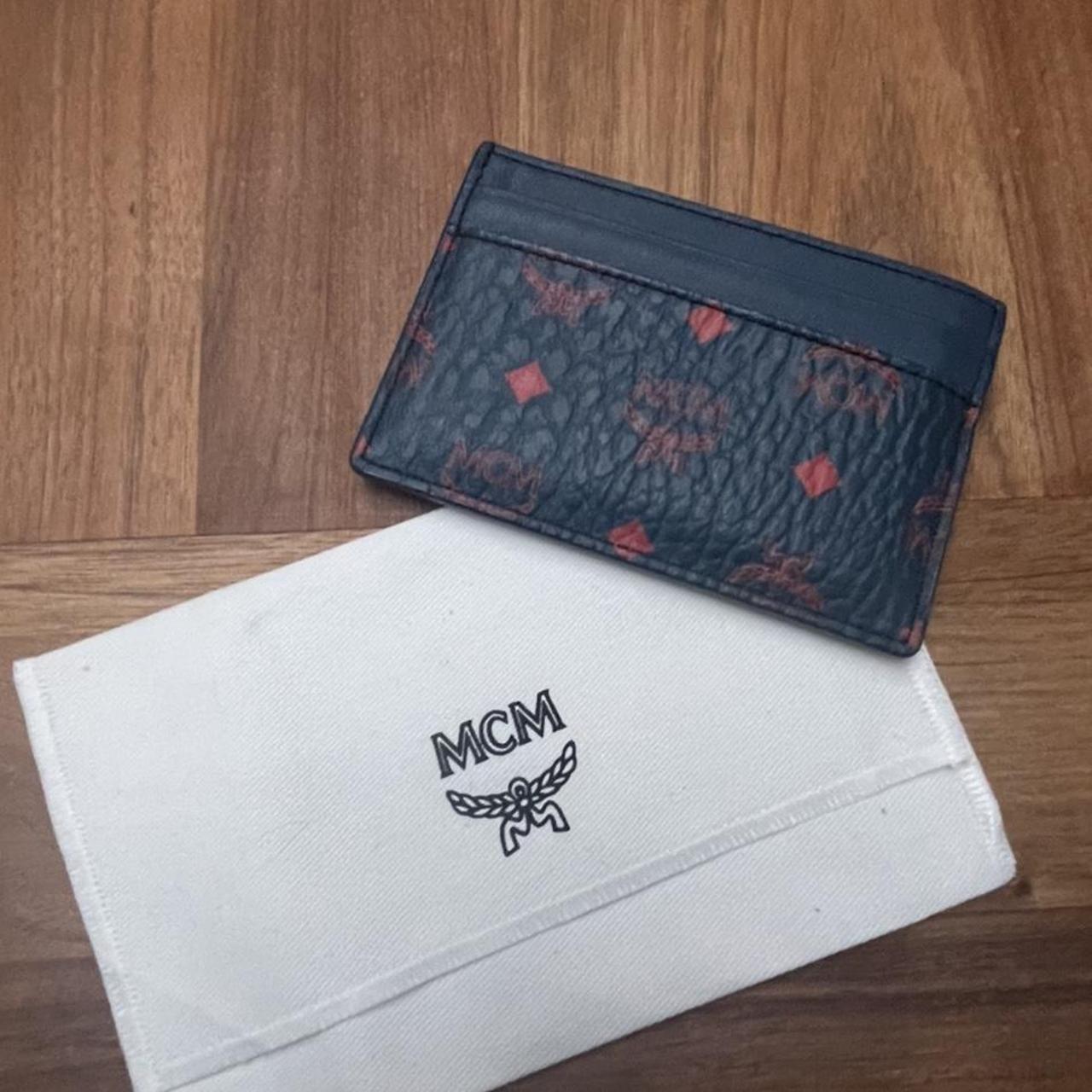 MCM Men's Blue and Red Wallet-purses | Depop