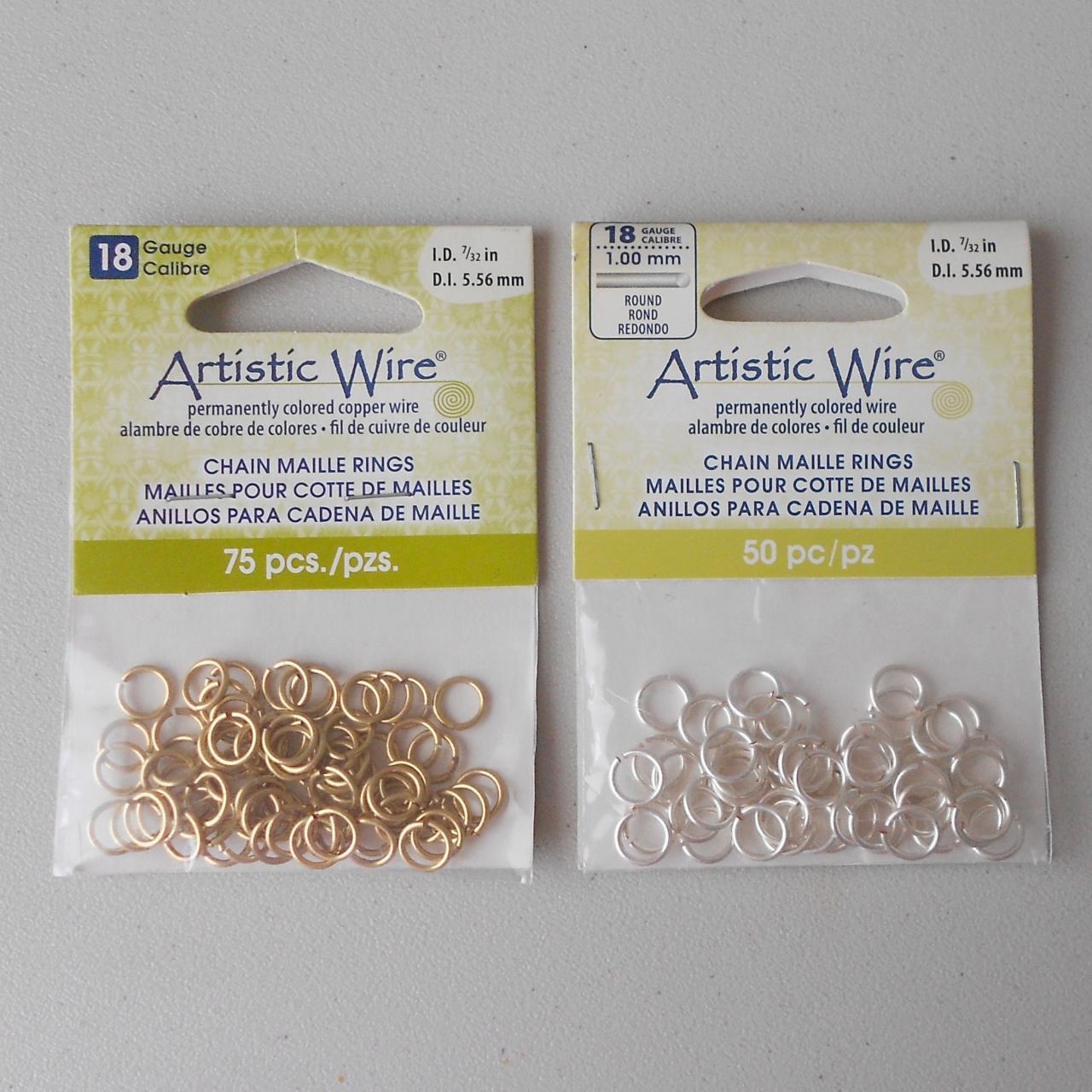 Artistic Wire Jump Rings 18 Gauge Silver Copper Wire... - Depop
