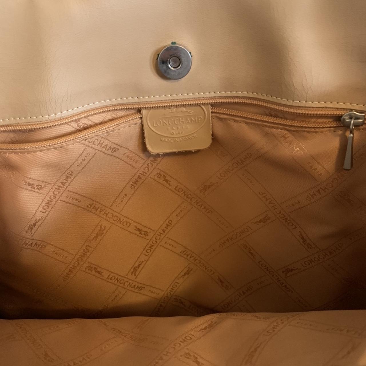 vintage longchamp tan leather (?) bag im not sure... - Depop