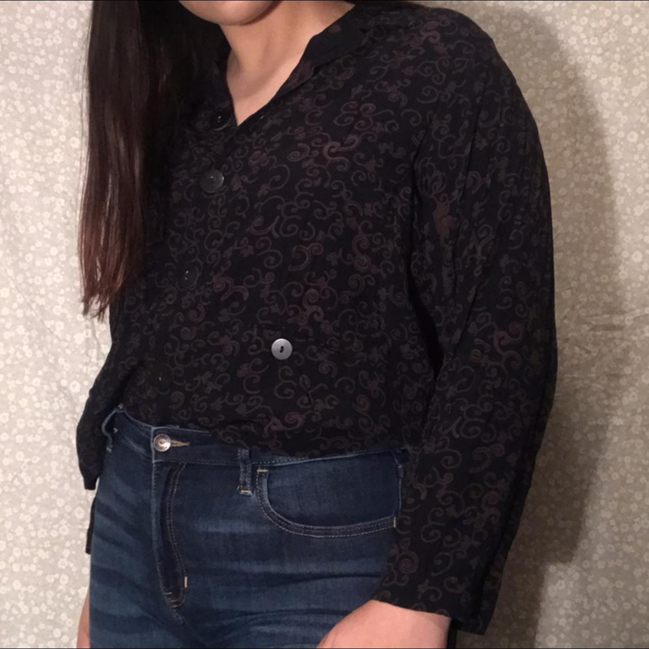 Very Stylish button up. Buttons are unique and add... - Depop
