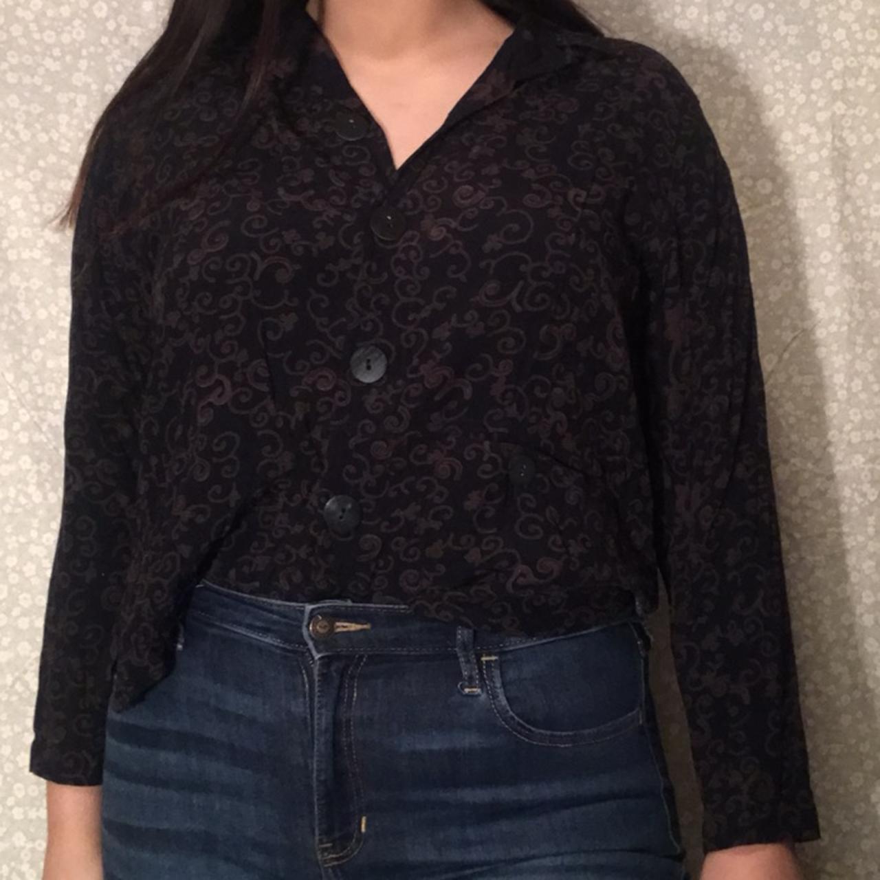 Very Stylish button up. Buttons are unique and add... - Depop