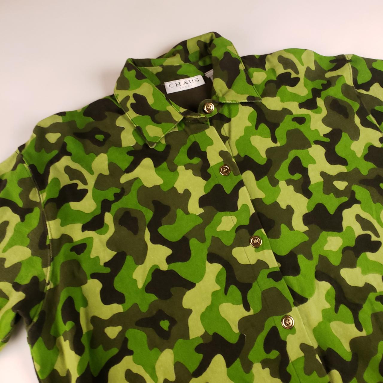 Chaus Sport Camo Button Up L/S Mens sz L. Nice... - Depop