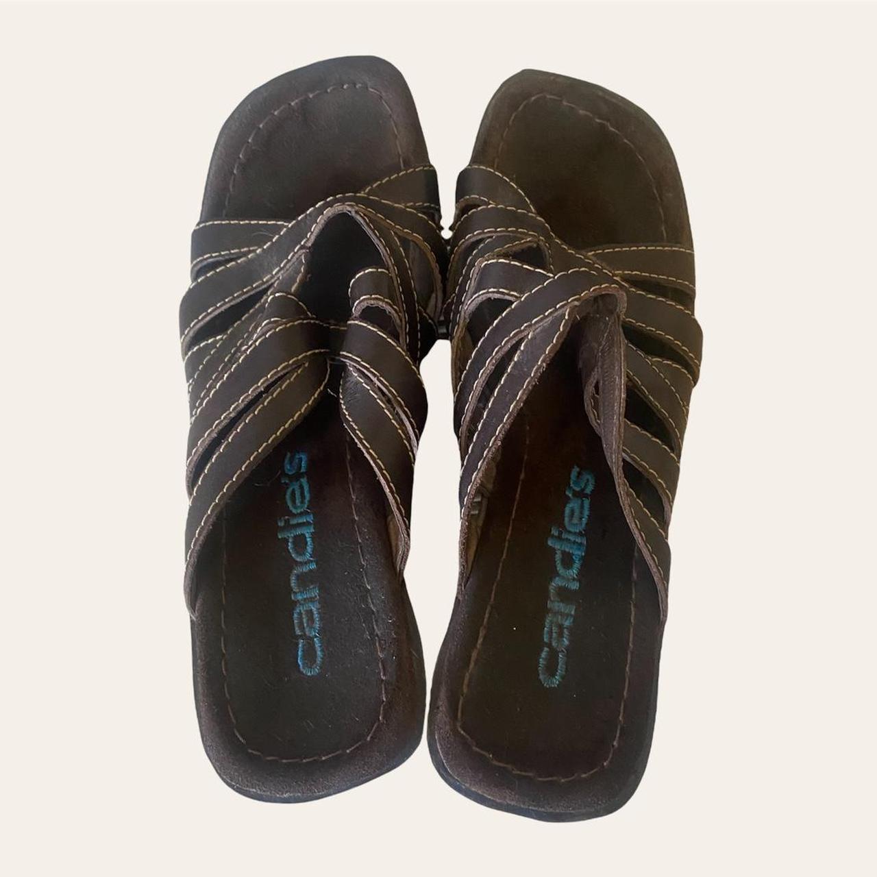 Vintage 90s Mega Platform Slides Brand is... - Depop