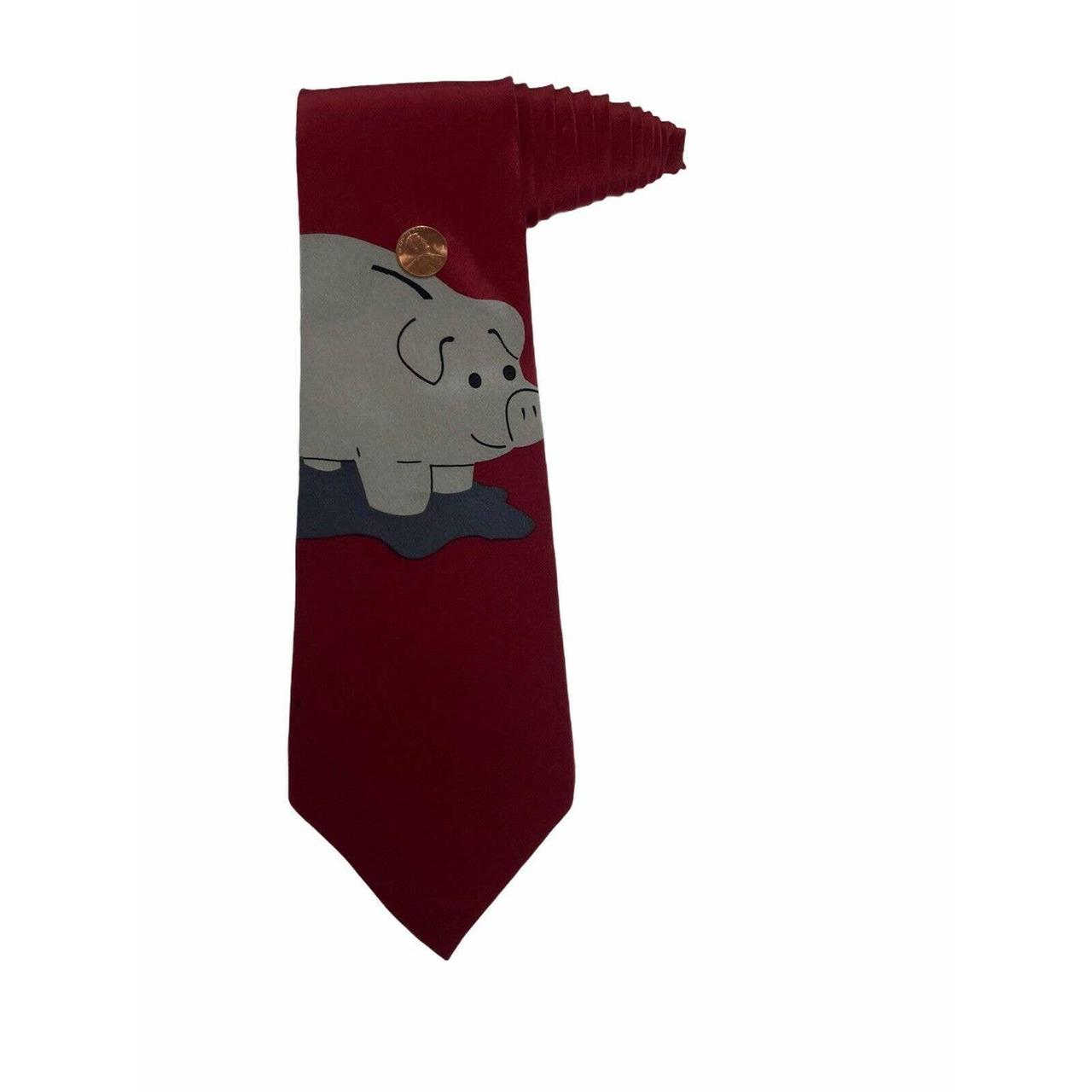 Vicky Davis A Penny Saved Vintage Novelty 100% Silk... - Depop