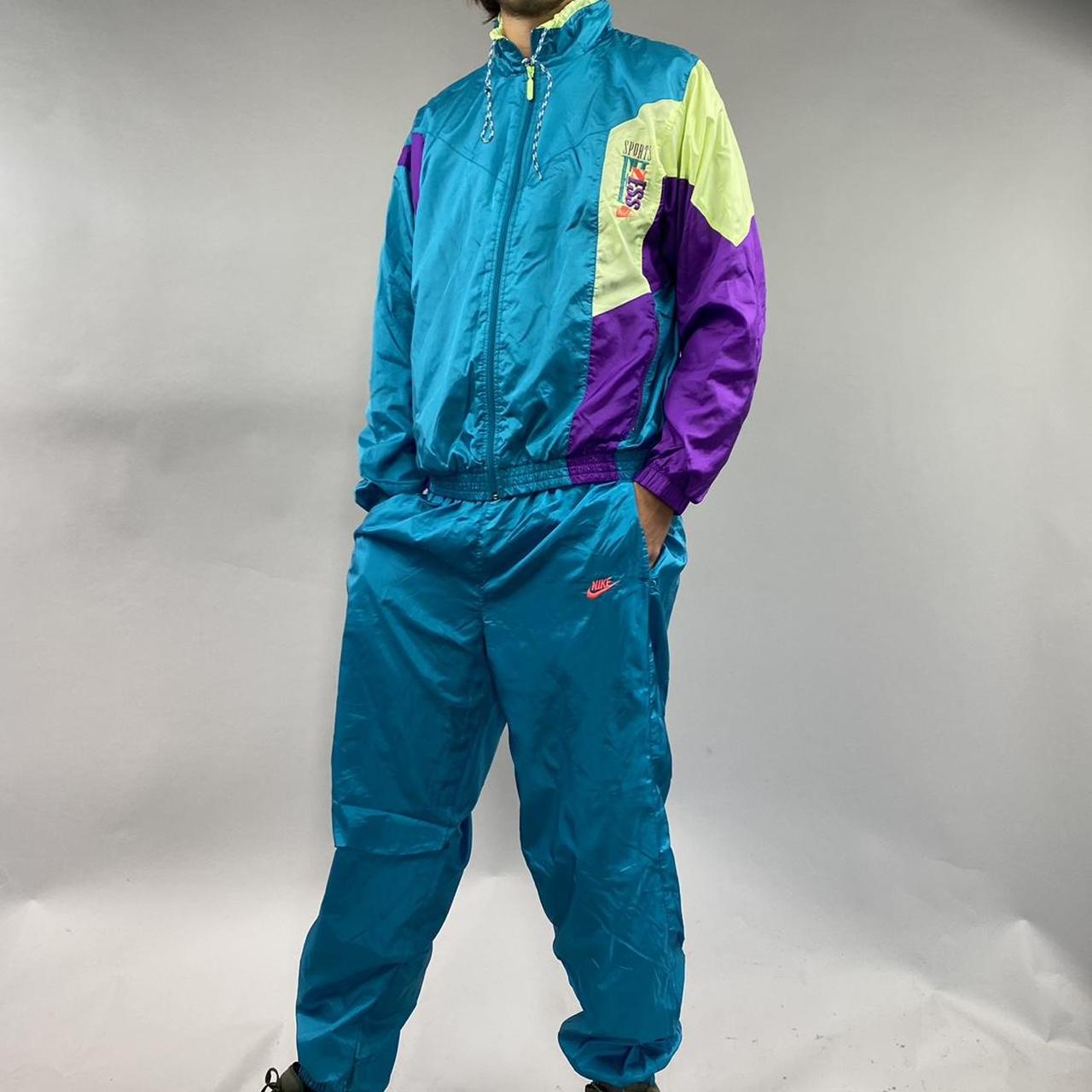 Nike vinatge shell tracksuit Size - large Pit to... - Depop