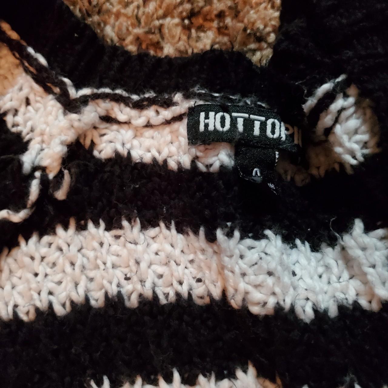 Hot topic striped oversized sweater, thick sweater... - Depop