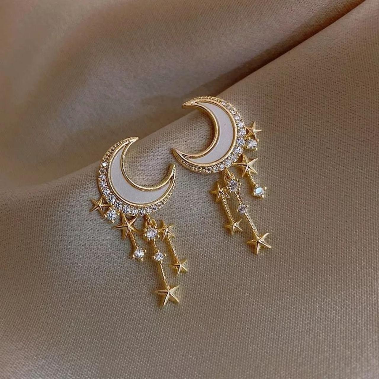 New set of cute earrings. Made of zinc alloy. Only... - Depop