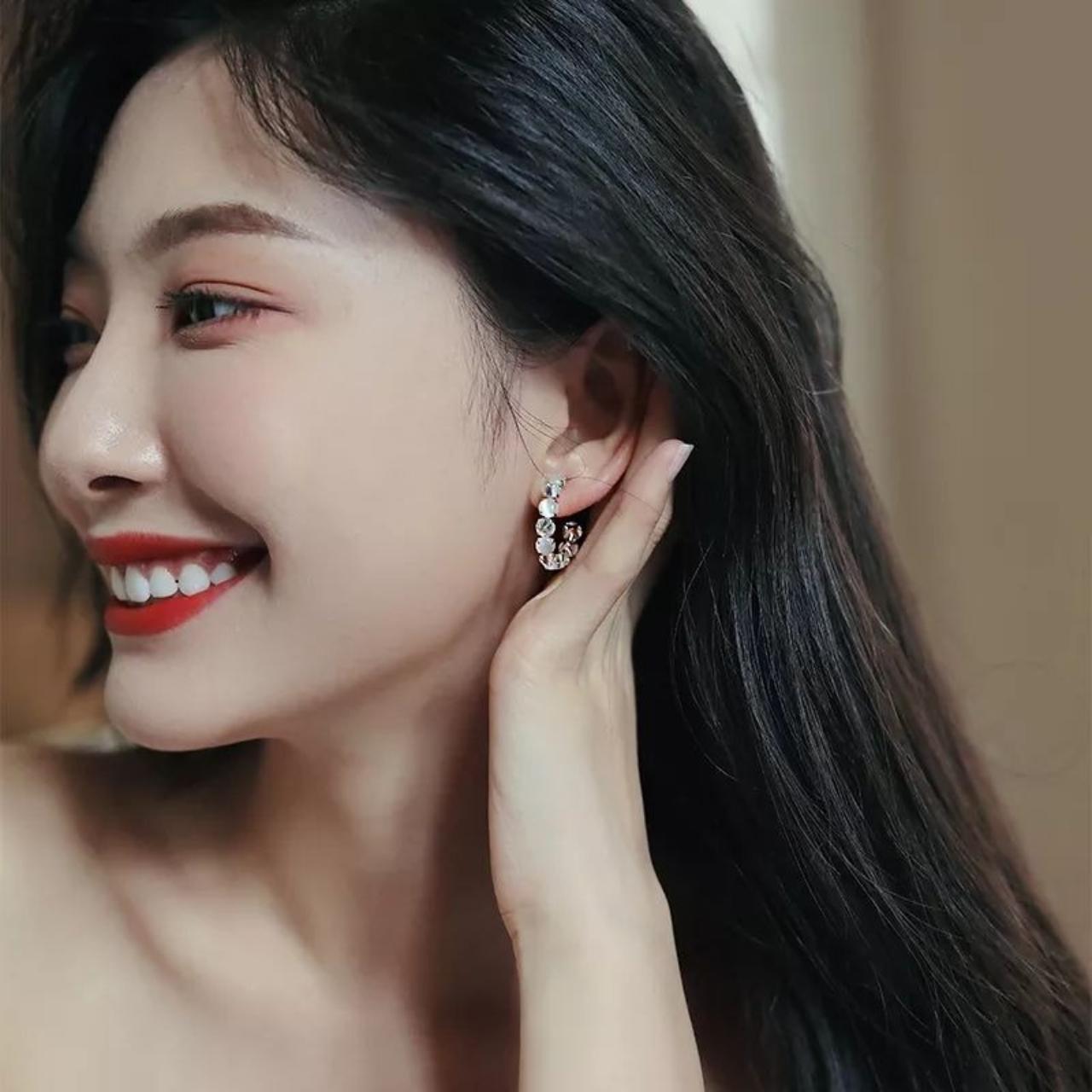 Beautiful opal stone earrings. Made of copper alloy.... - Depop