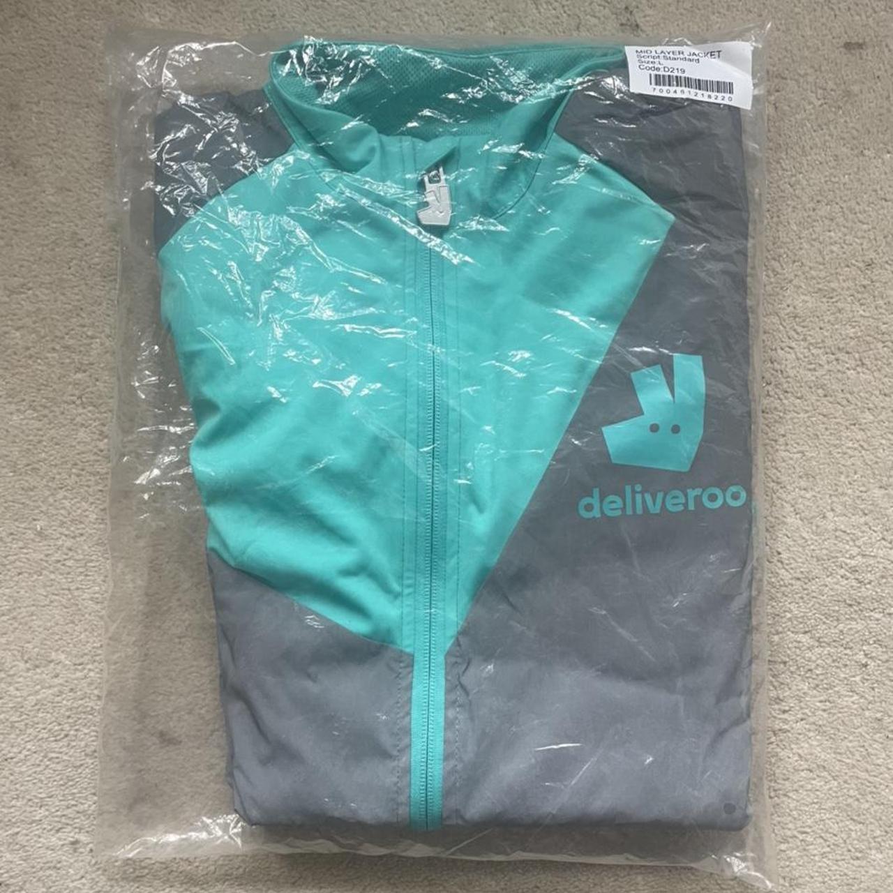 Large Mid Layer Deliveroo Cycling Jacket Cycling.... - Depop