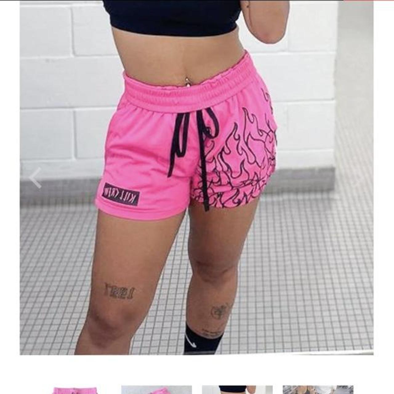 Kill Crew Muay Thai Flame shorts in Pink New with... - Depop