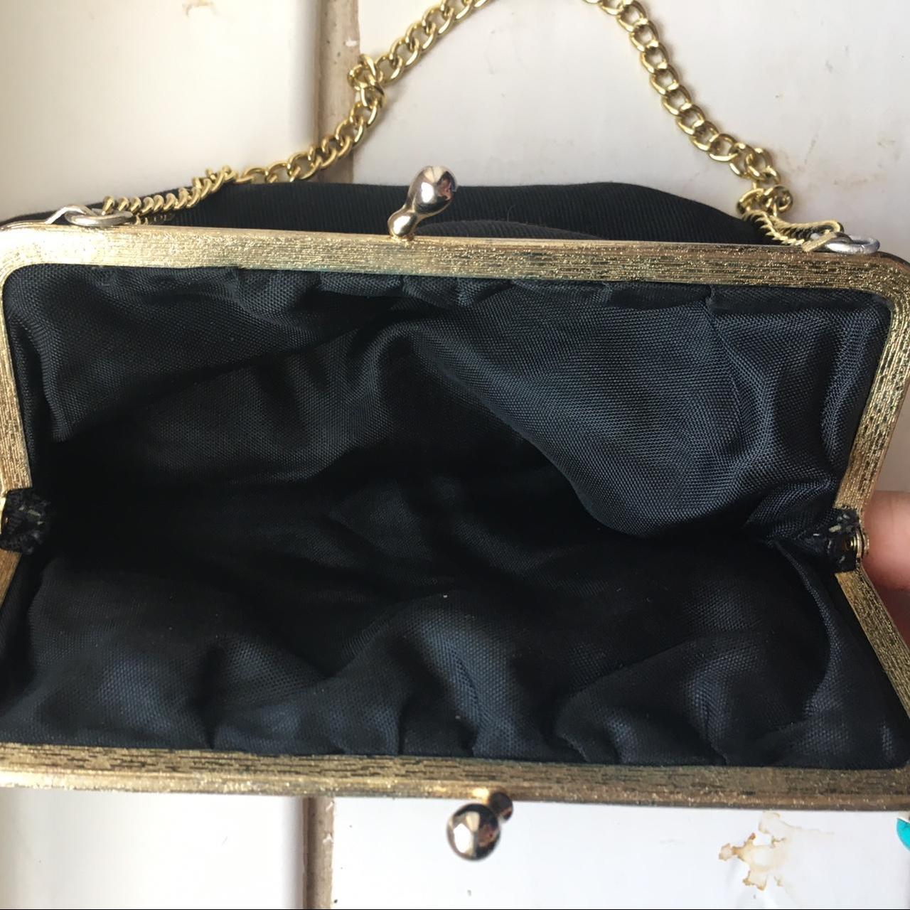 vintage clasp clutch bag super cute and classy... - Depop
