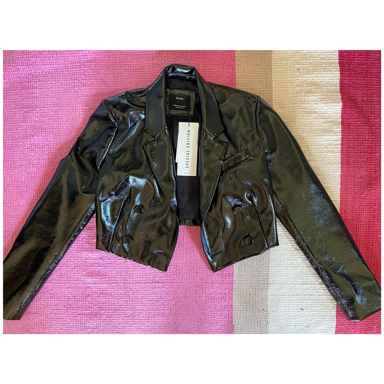 💛 special edition cropped pvc jacket / blazer 💛... - Depop