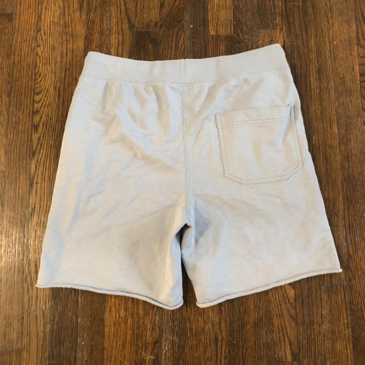 Helmut Lang’s name tag shorts in pale blue! Perfect... - Depop