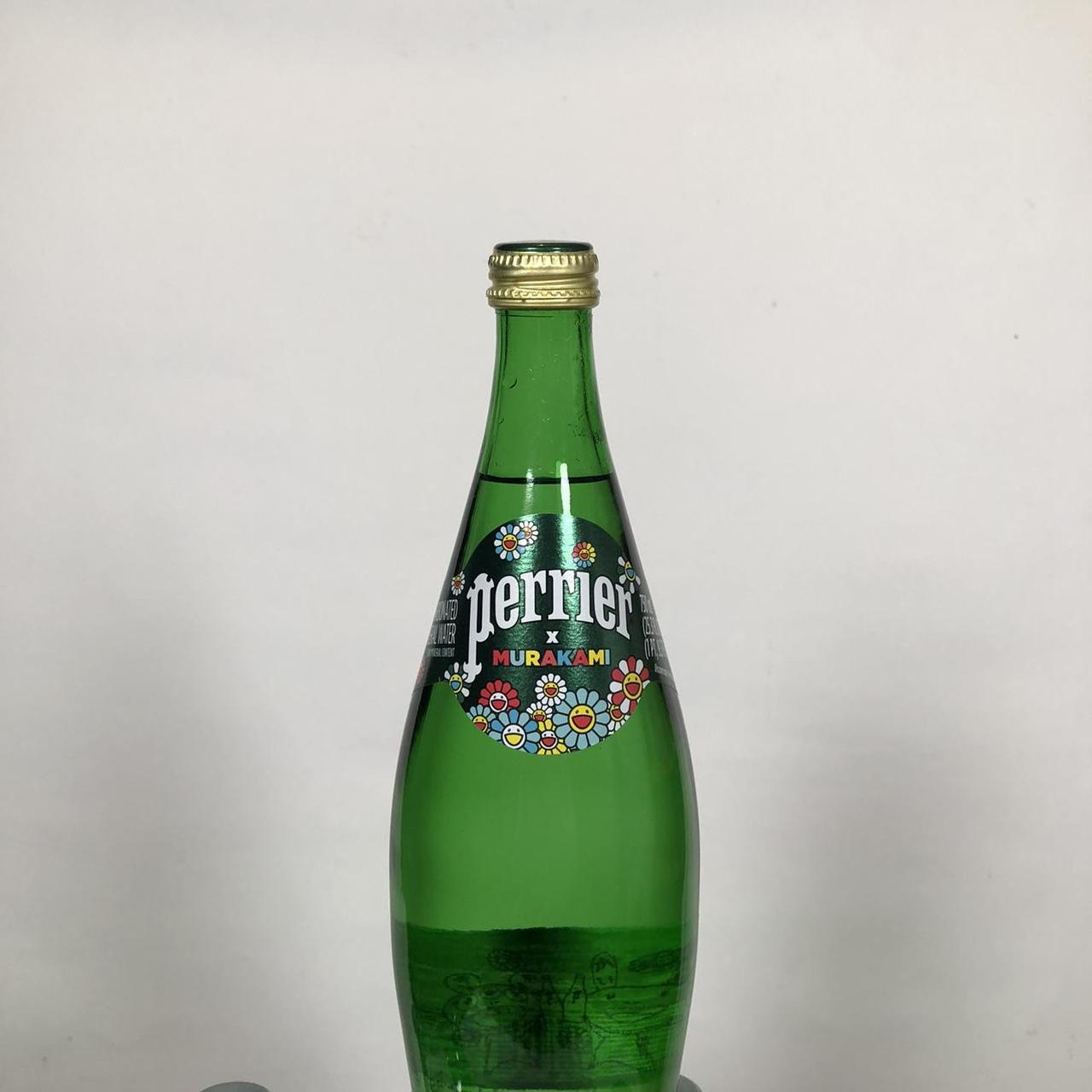 Perrier Murakami collaboration 750ml glads bottle.... - Depop