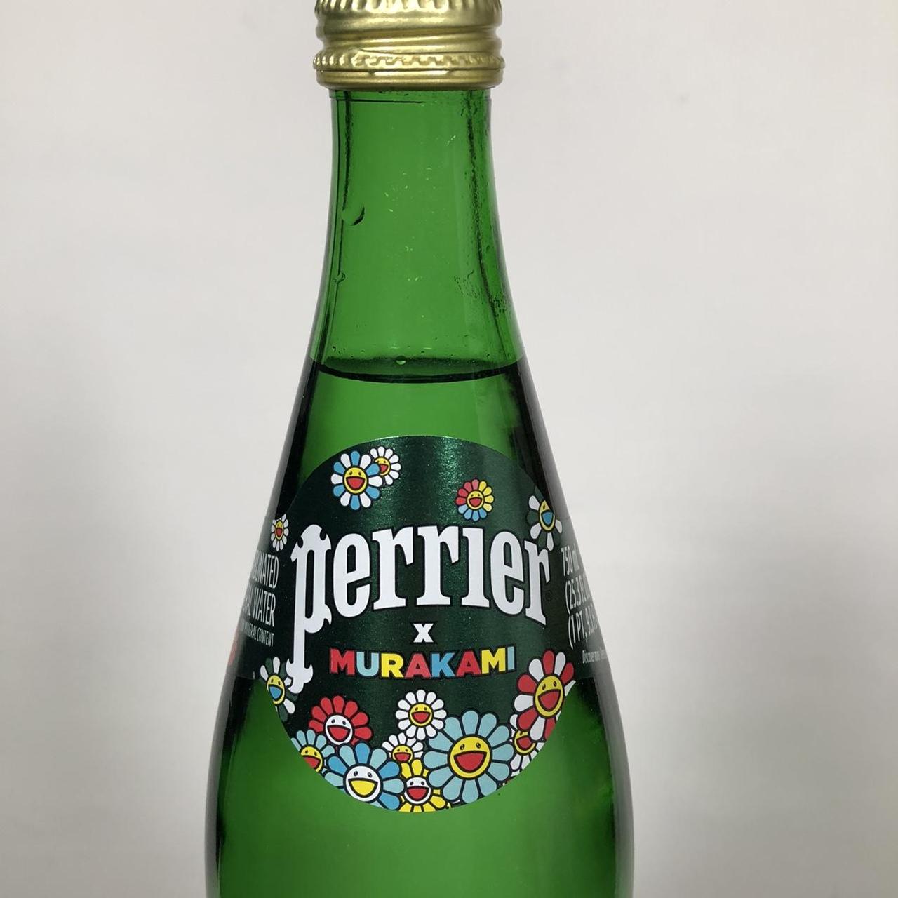 Perrier Murakami collaboration 750ml glads bottle.... - Depop