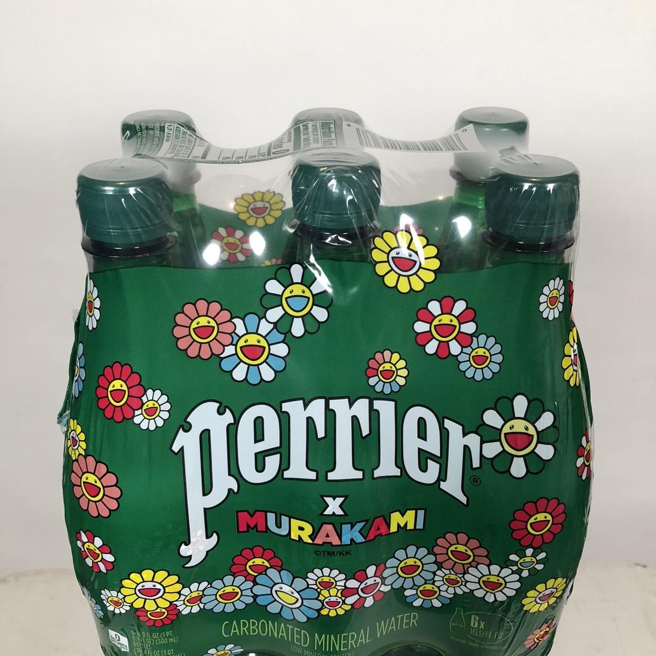 Perrier Murakami collaboration plastic bottles... - Depop
