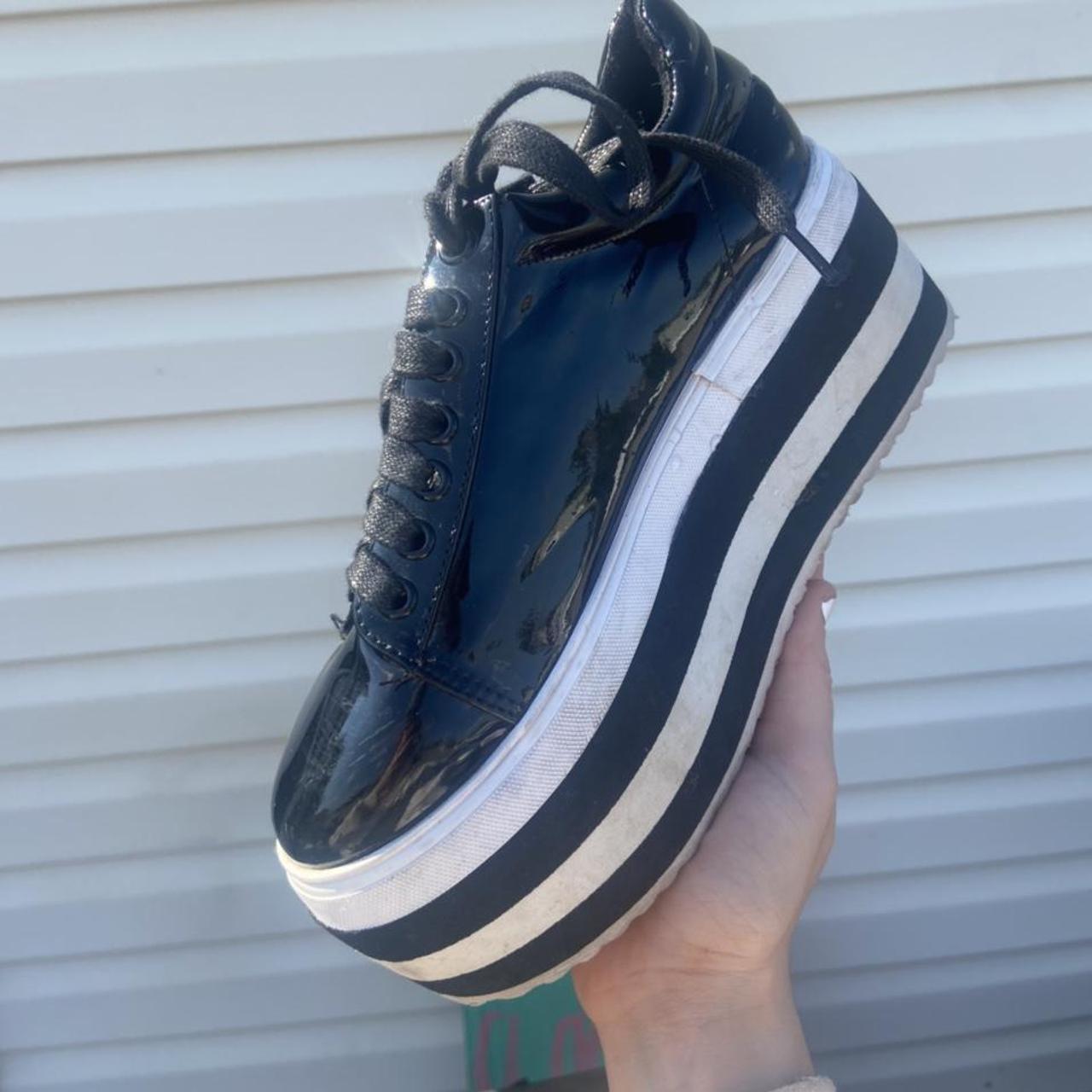 Mega Platform sneakers Worn a few times a bit dirty... - Depop