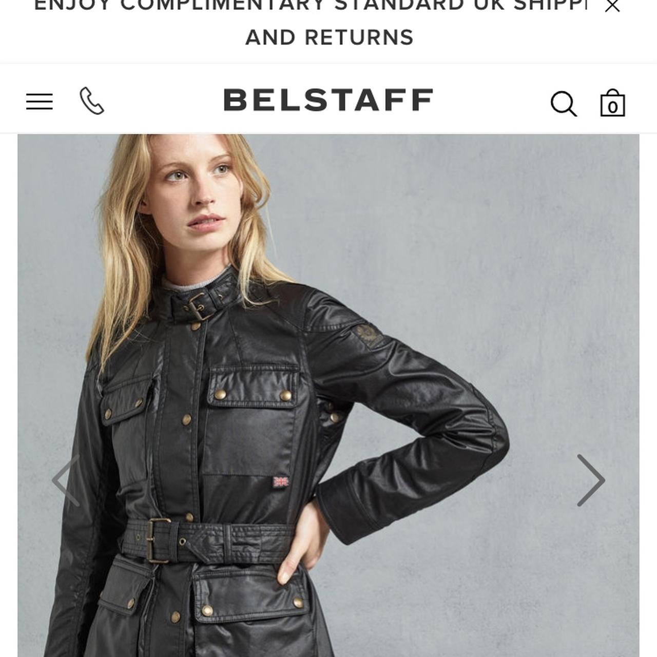 Women’s BELSTAFF Black Roadmaster Waxed Jacket Size... - Depop