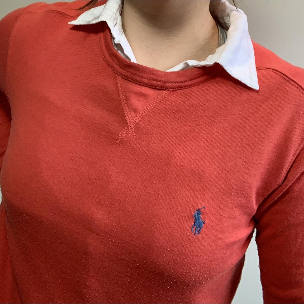 Red Ralph Lauren jumper ️‍🔥 Really cute colour... - Depop