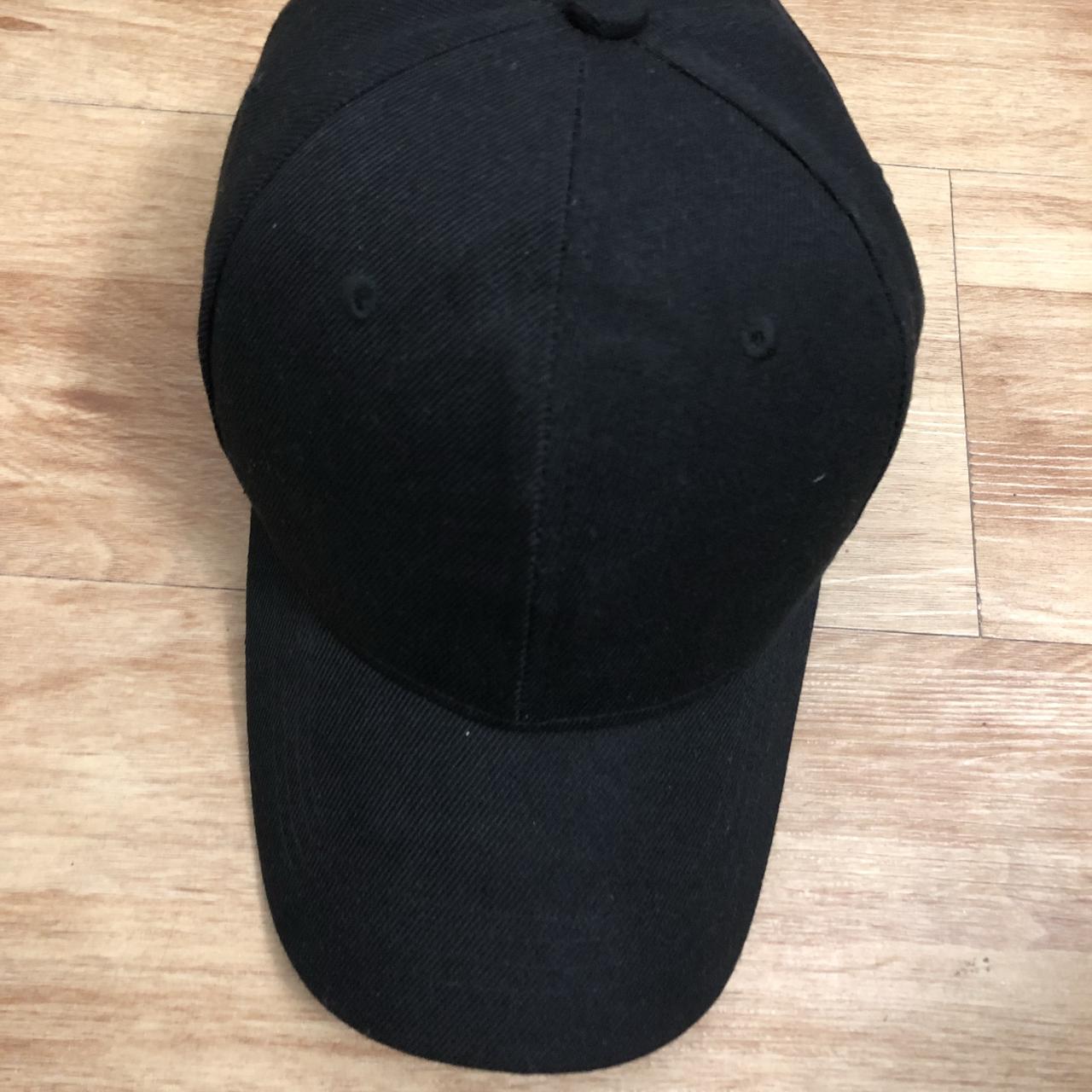 Black Simple Baseball Cap #hat #cap #baseball... - Depop