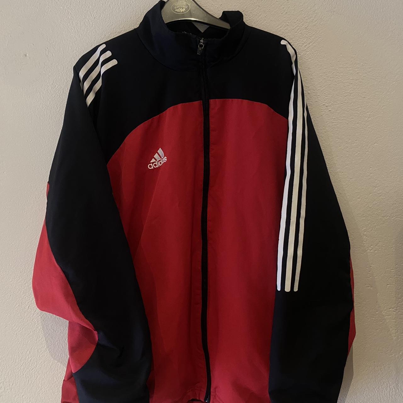 adidas jacket • size large would fit xl • excellent... - Depop