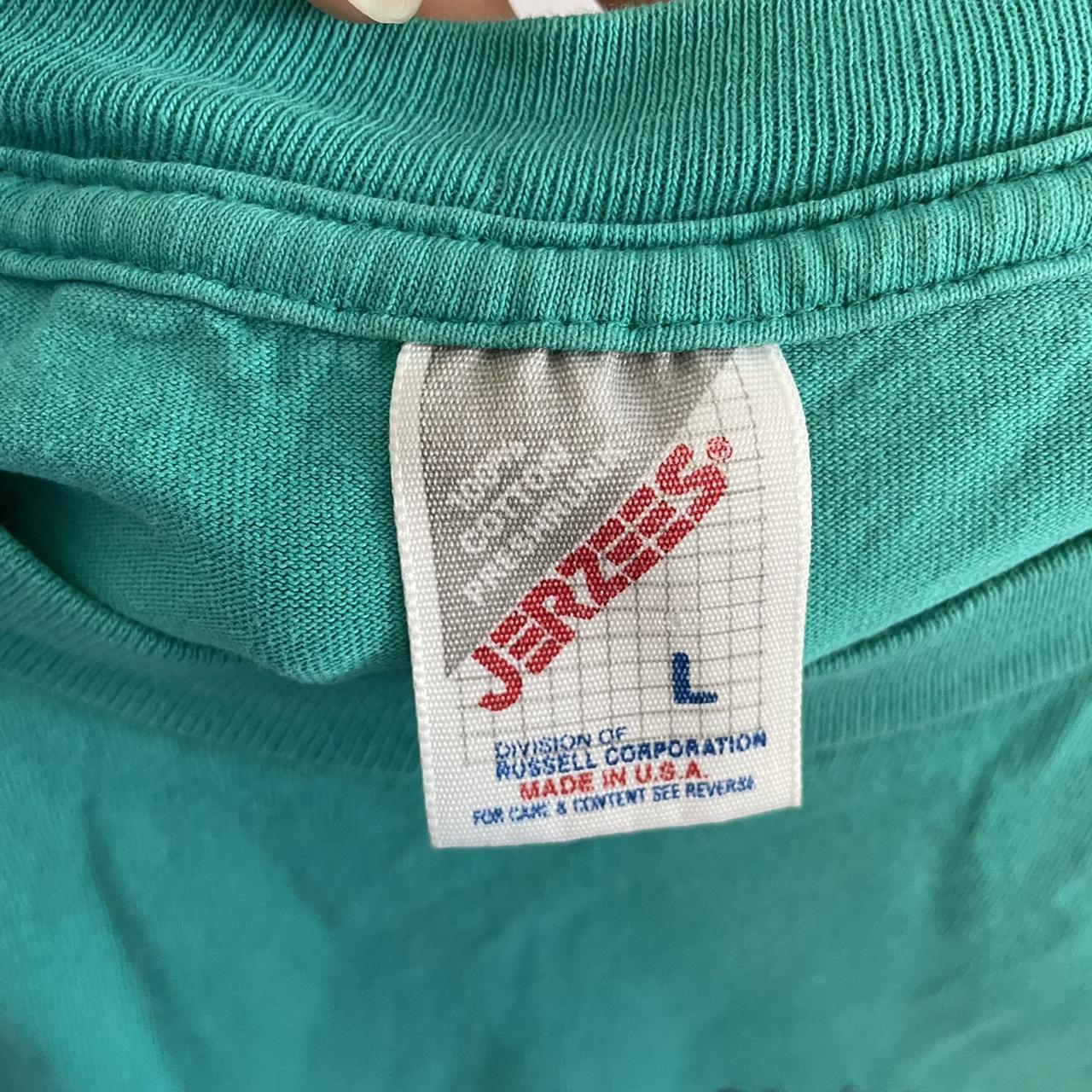 Jerzees Men's Green T-shirt | Depop