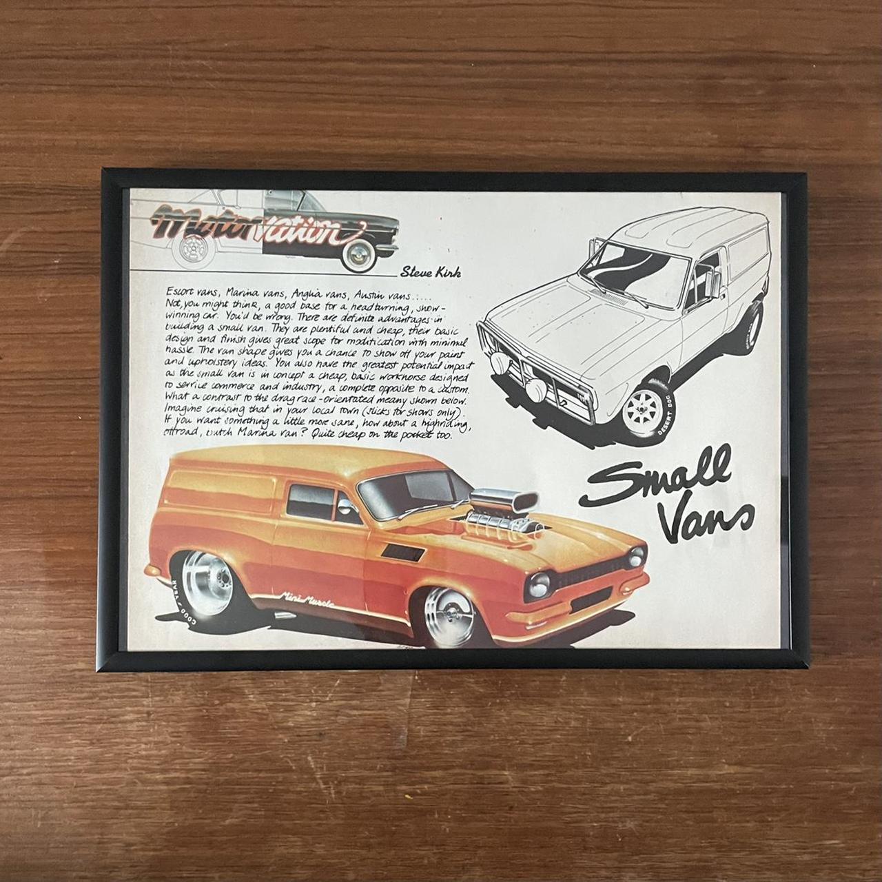 FRAMED A4 PRINT/POSTER (21X30cm) 80s car motor... - Depop
