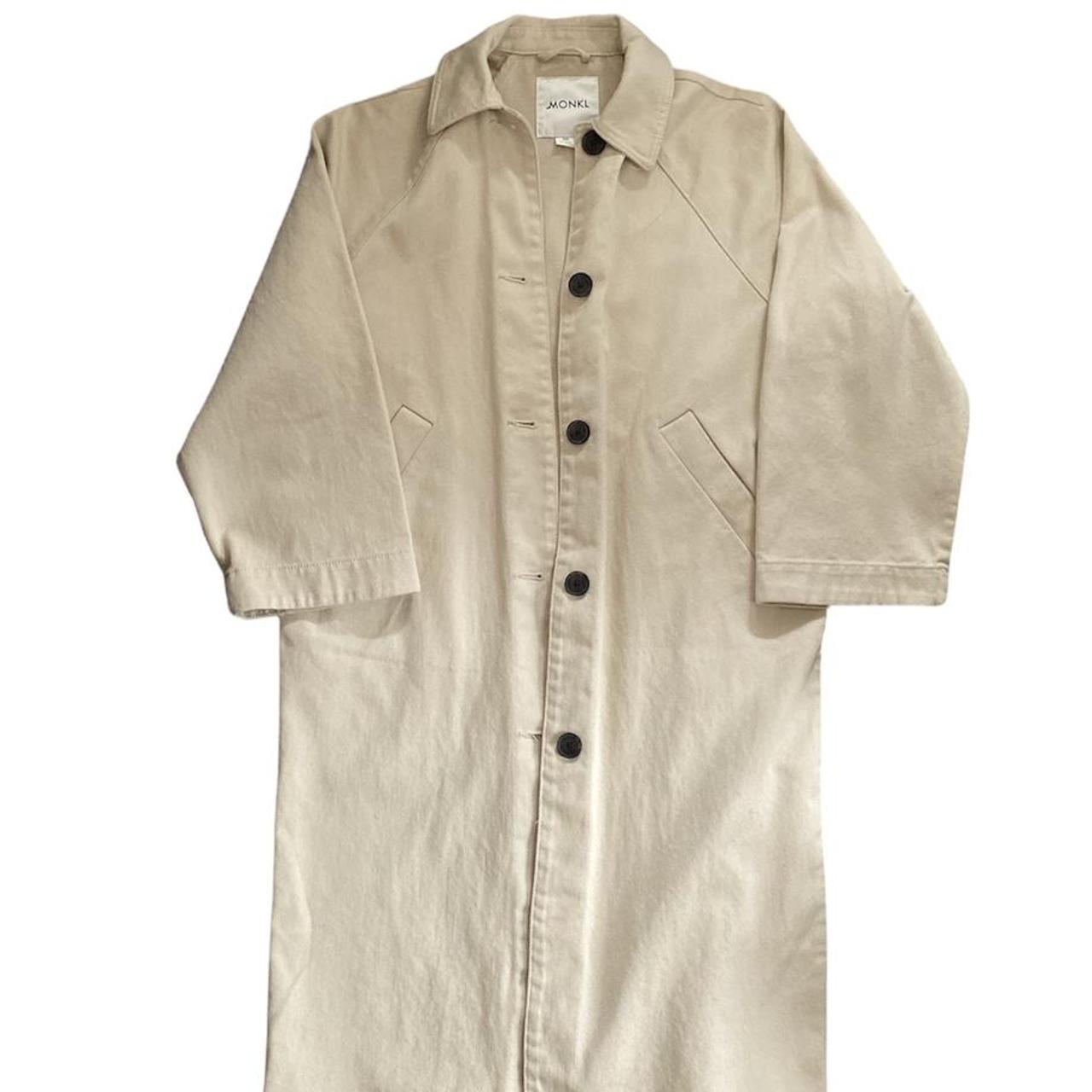 Monki Women's Cream Coat | Depop
