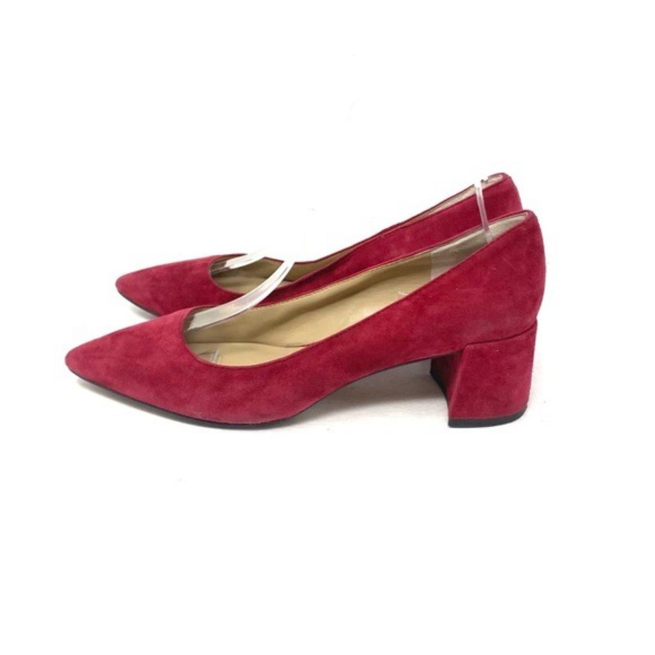 Ann Taylor cranberry chunky heel pumps. Women’s size... - Depop