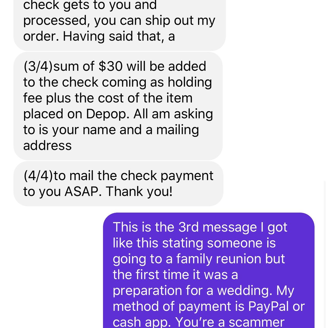 SCAM ALERT 🚨 I noticed I was getting tons of... - Depop