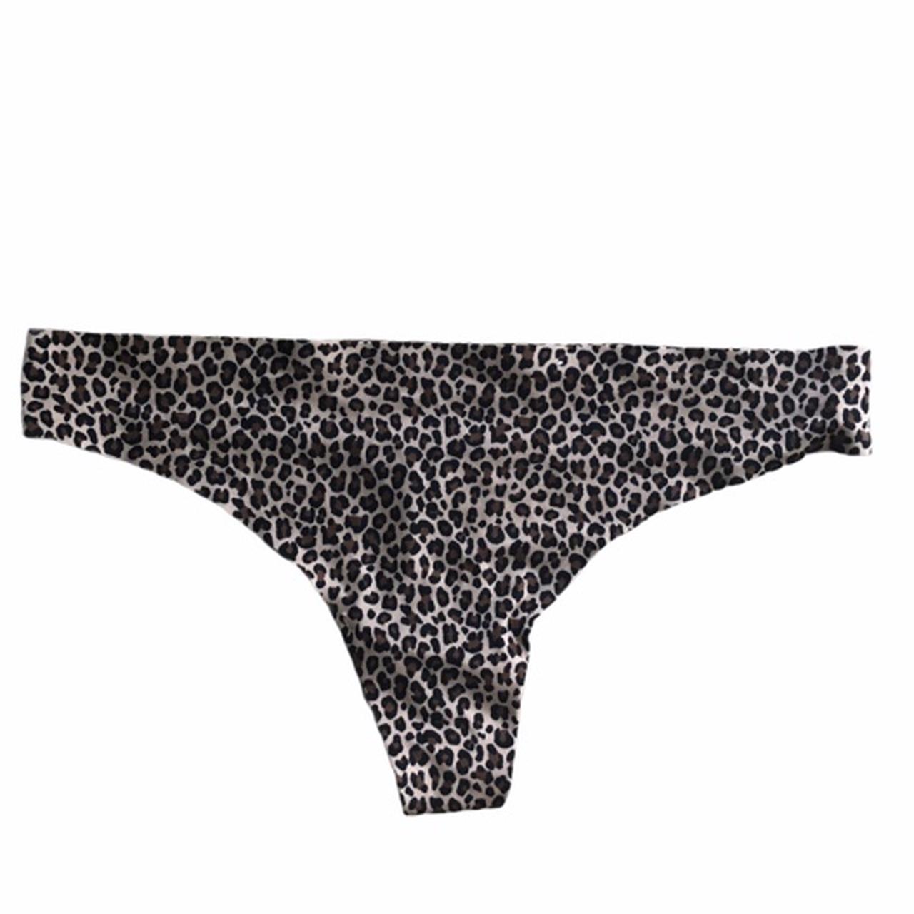 Leopard print thong. Never been worn. Marked a size... - Depop