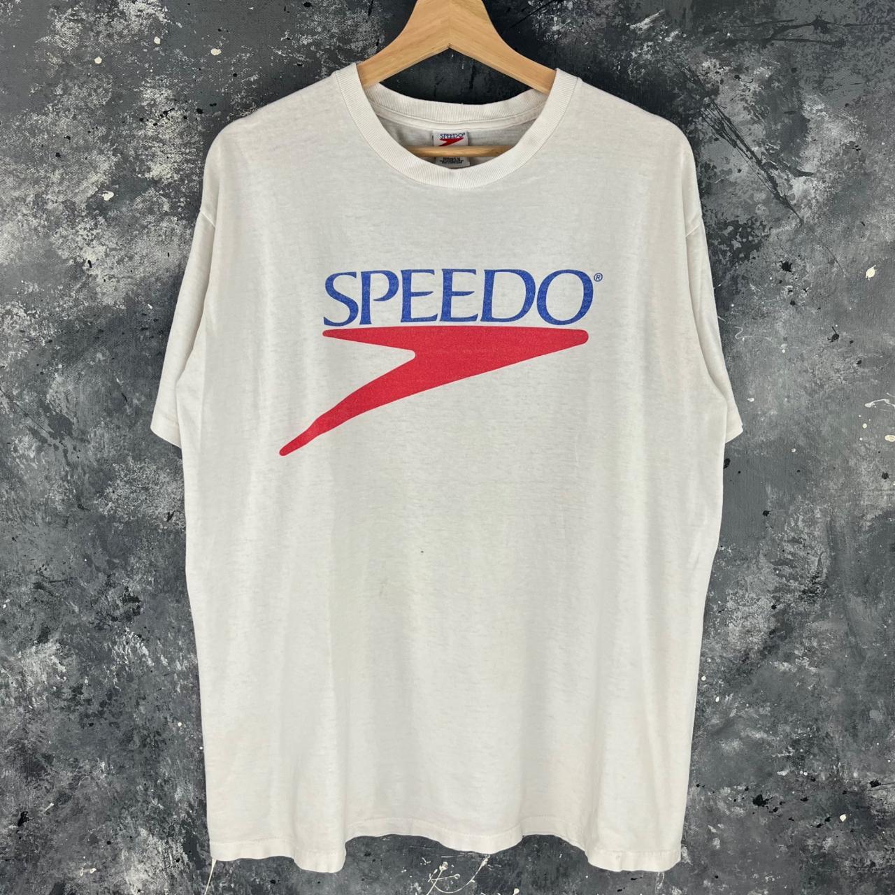 Speedo Men's White T-shirt | Depop