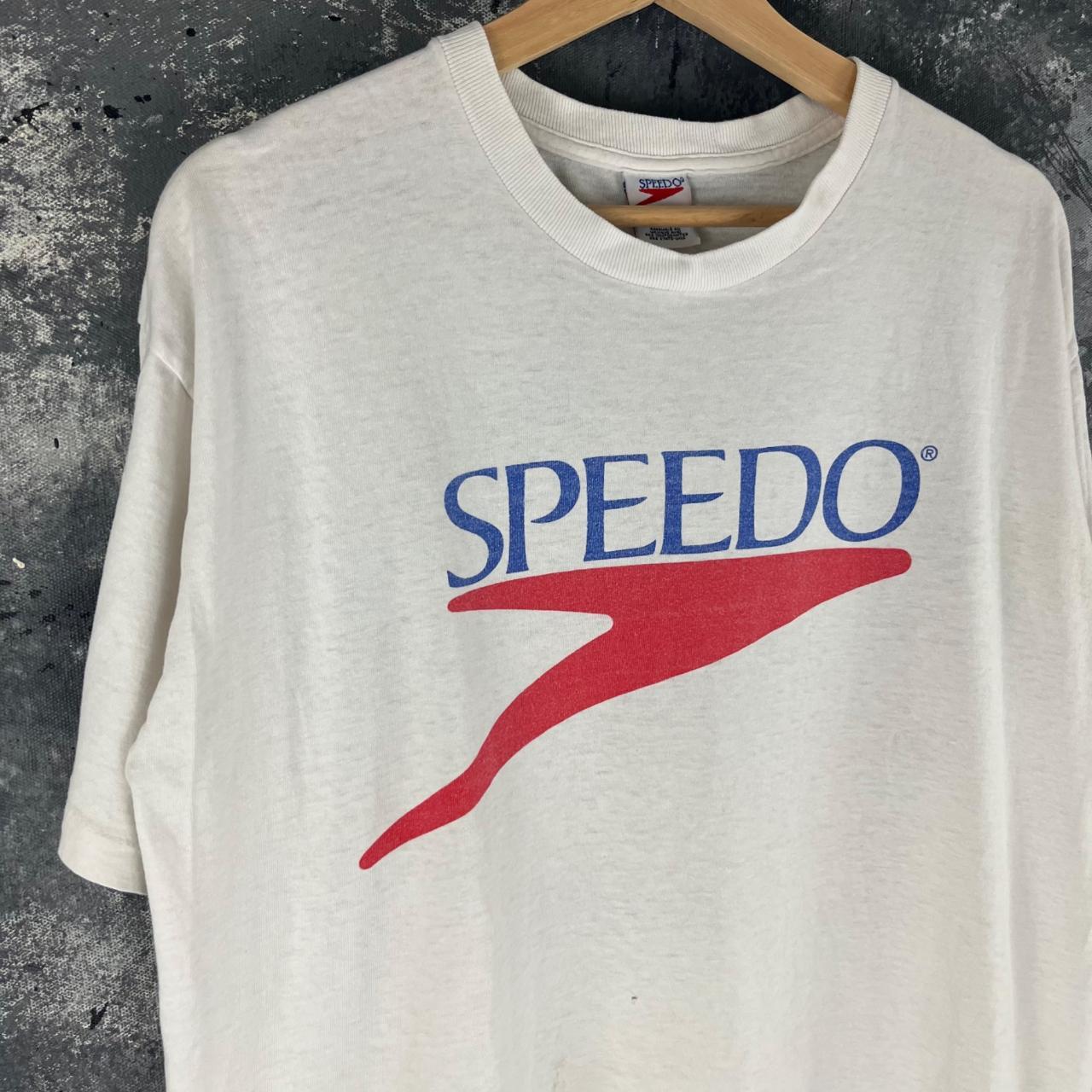 Speedo Men's White T-shirt | Depop