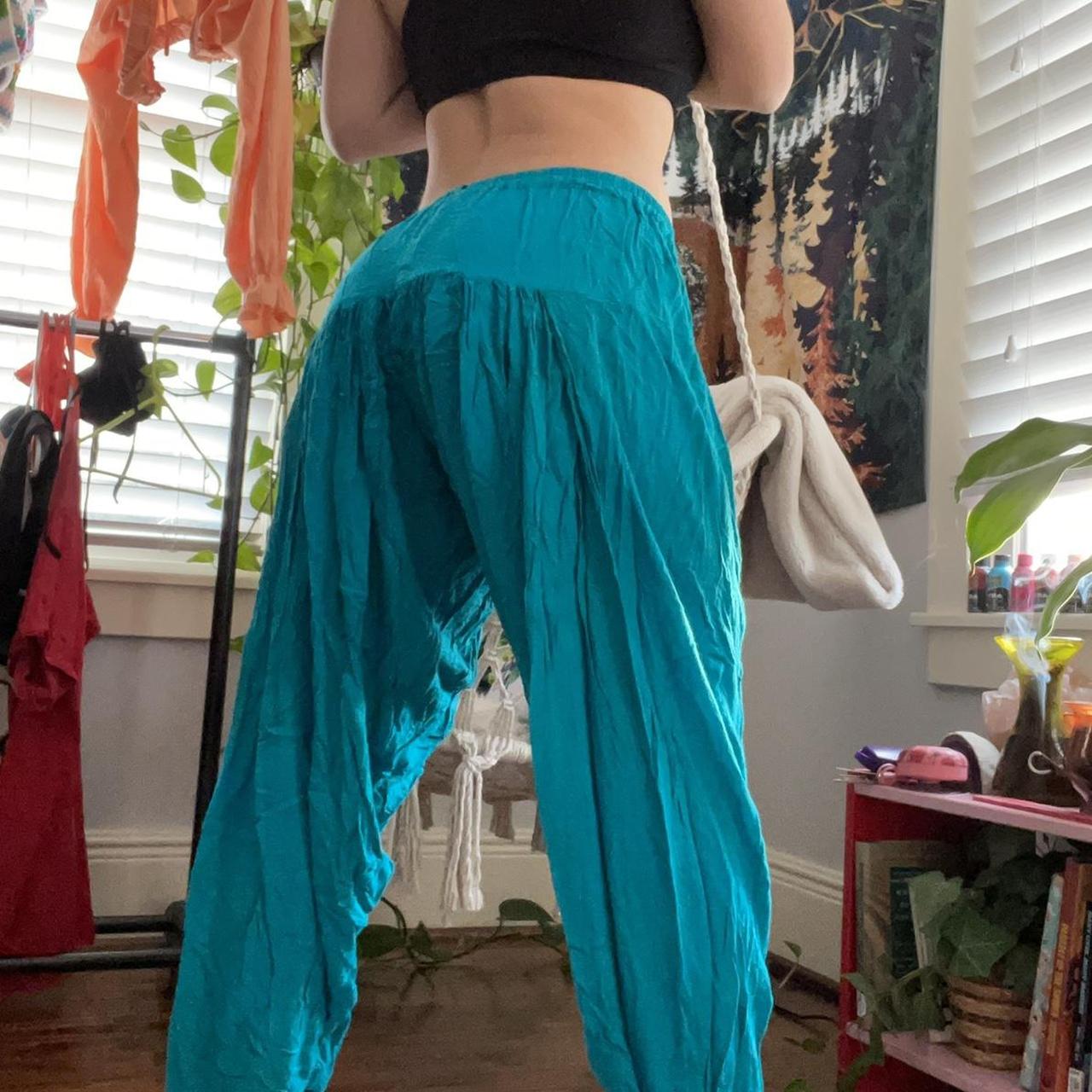 FLOWY PANTS This color is so pretty! So comfy too.... - Depop