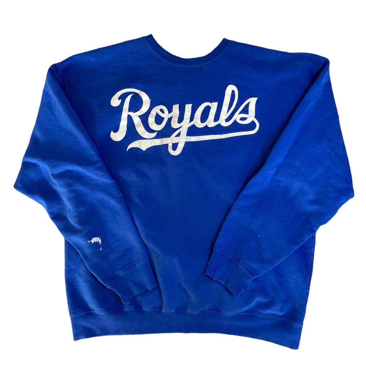 Vintage 90’s Majestic MLB Royals Essential Sweater |... - Depop