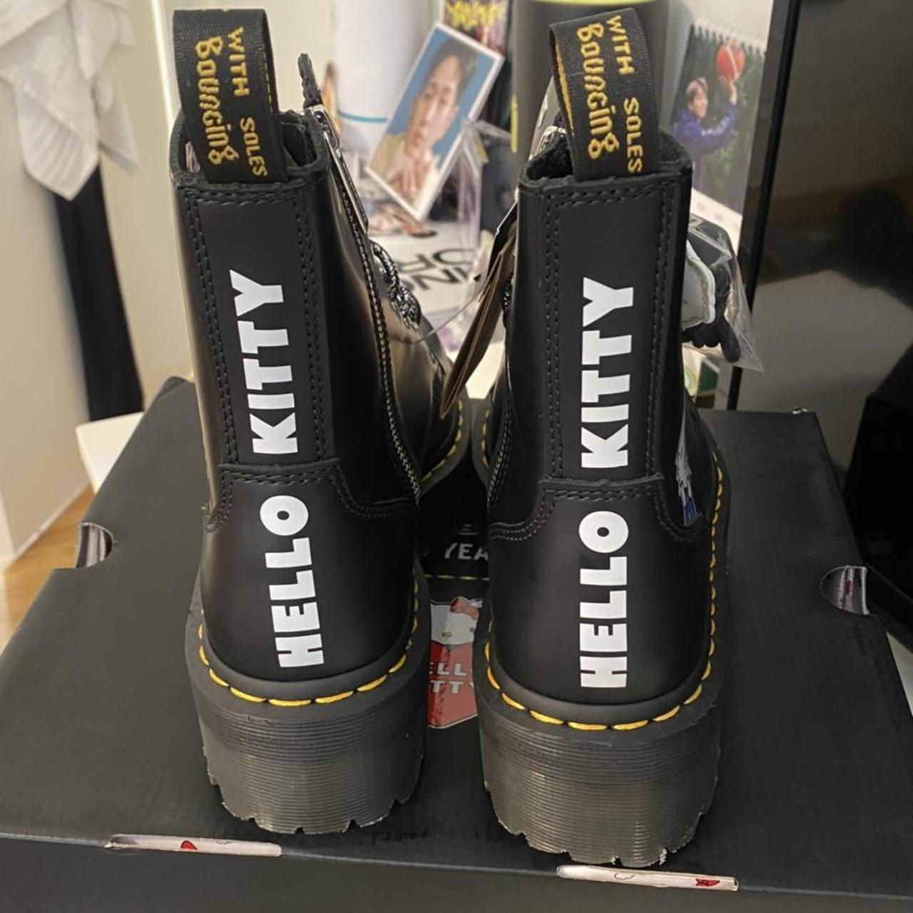 hello kitty dr marten doc marten black jadon Hello... - Depop