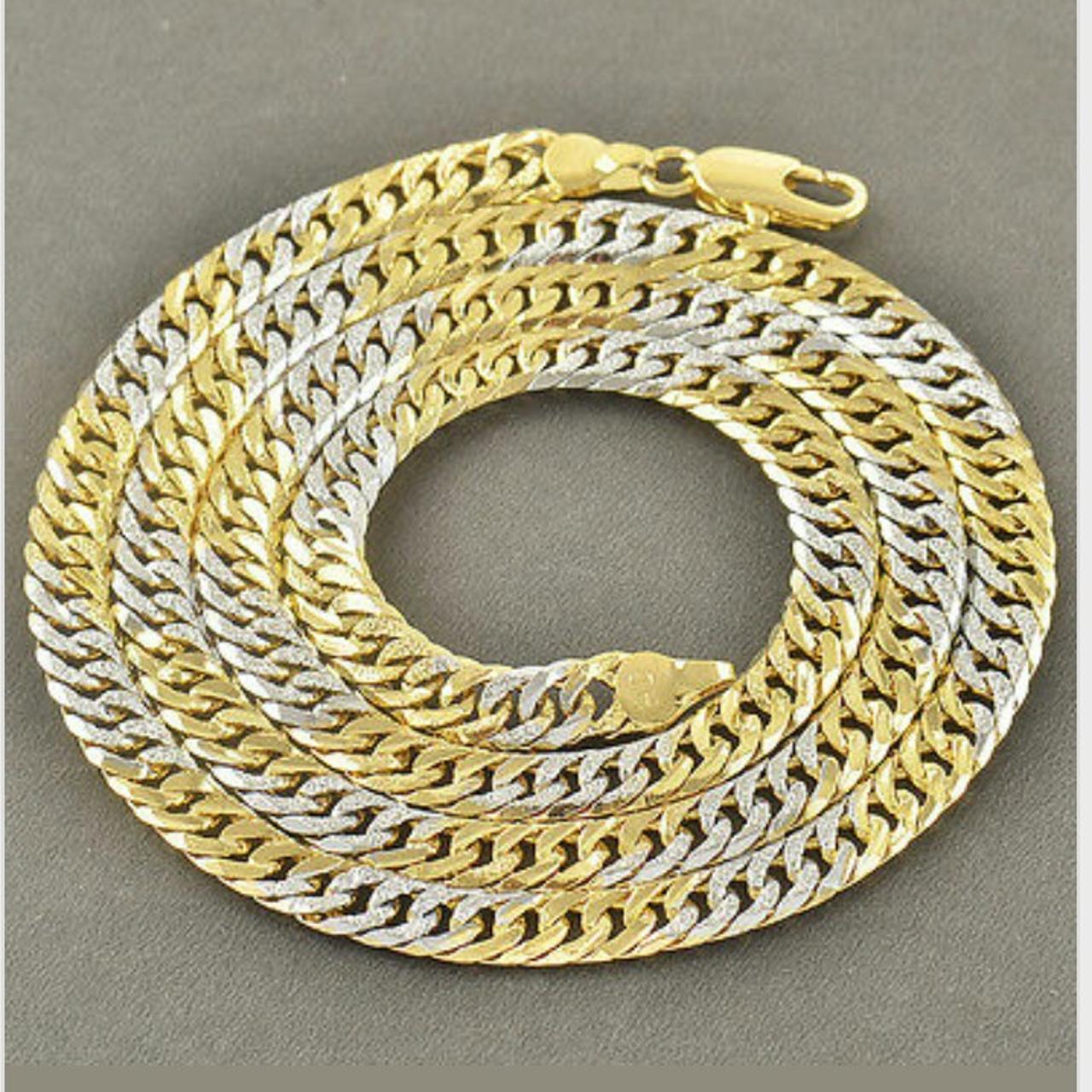 Gold and silver studded chain. I don't really want... - Depop