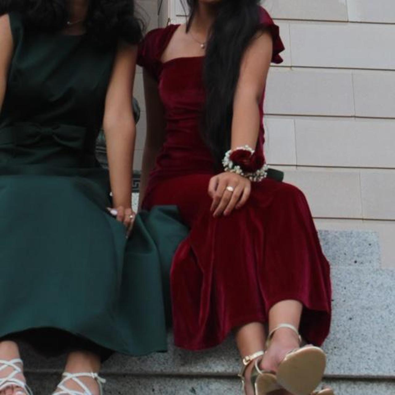 Modest prom dress. I added the sleeves onto it... - Depop