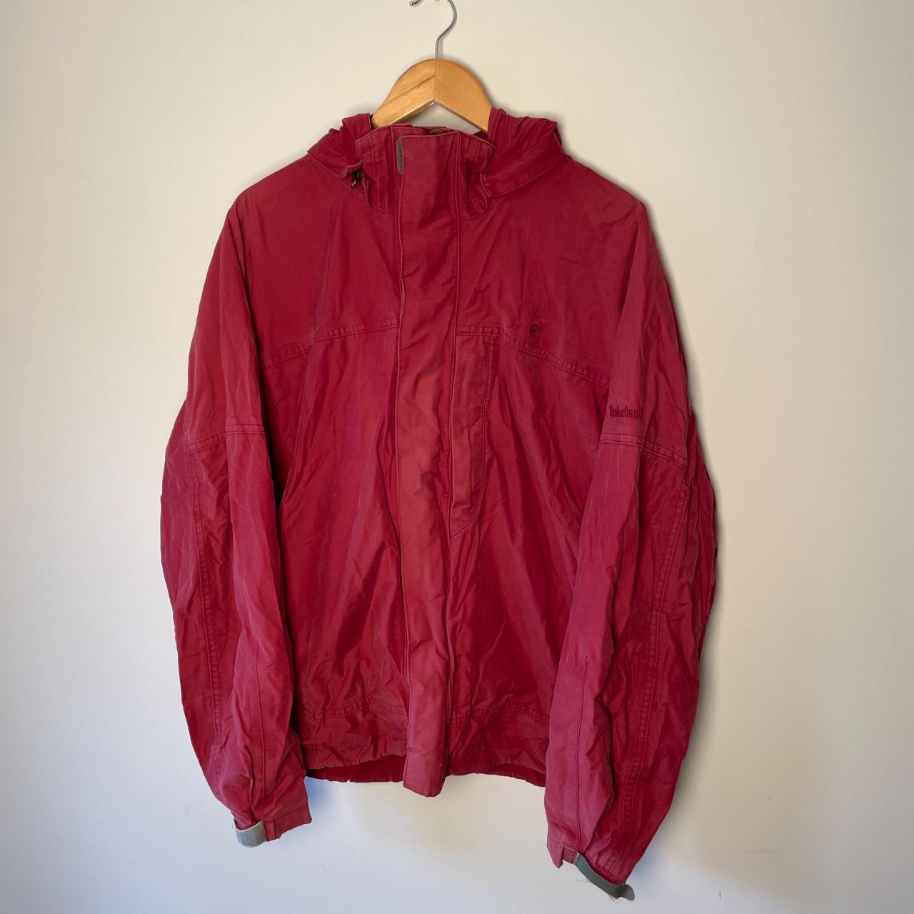 Timberland Men's Red and Burgundy | Depop