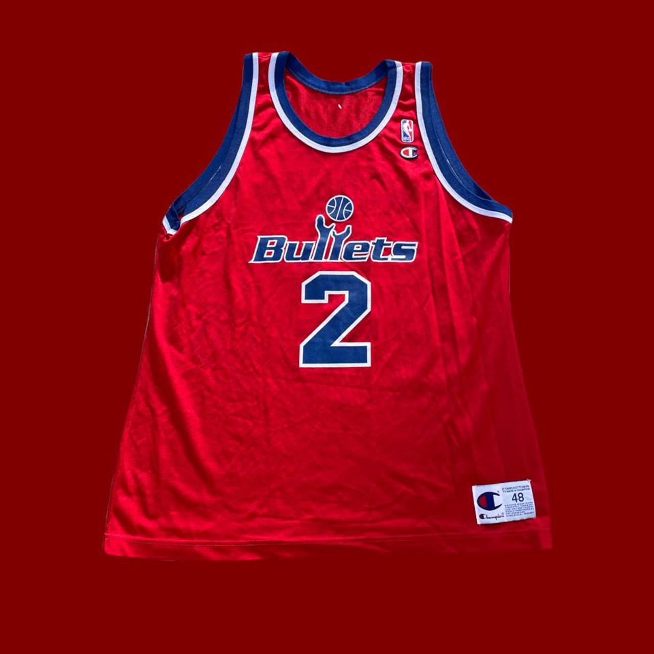 mens vintage Detroit pistons/bullets Chris Webber... - Depop