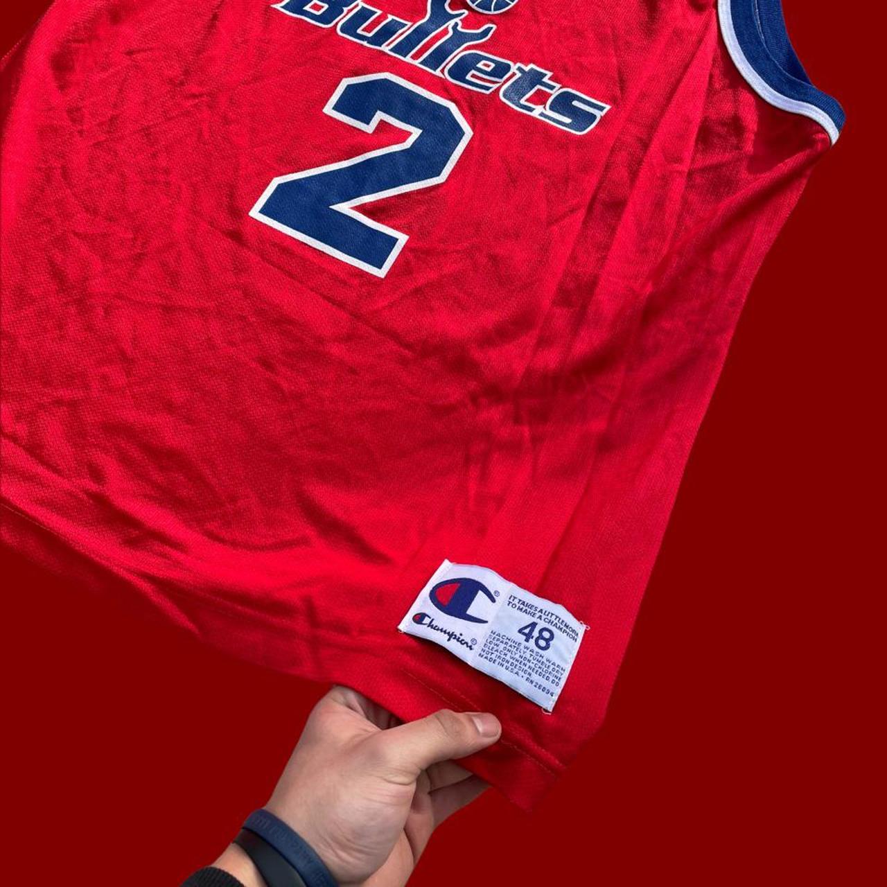 mens vintage Detroit pistons/bullets Chris Webber... - Depop