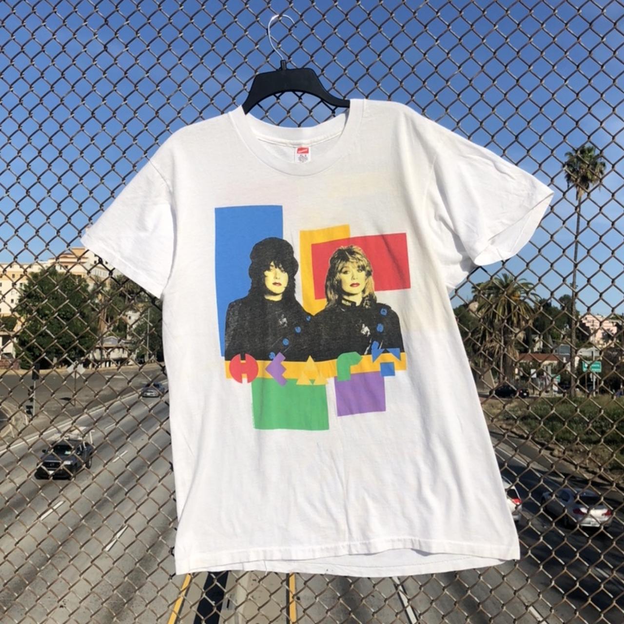 Heart band t shirt 1990 Plain and simple portrait... - Depop