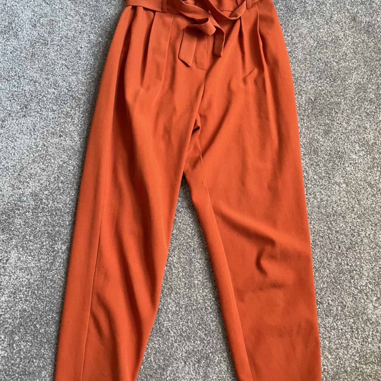 Orange paper bag trousers from Primark - tiny bit of... - Depop