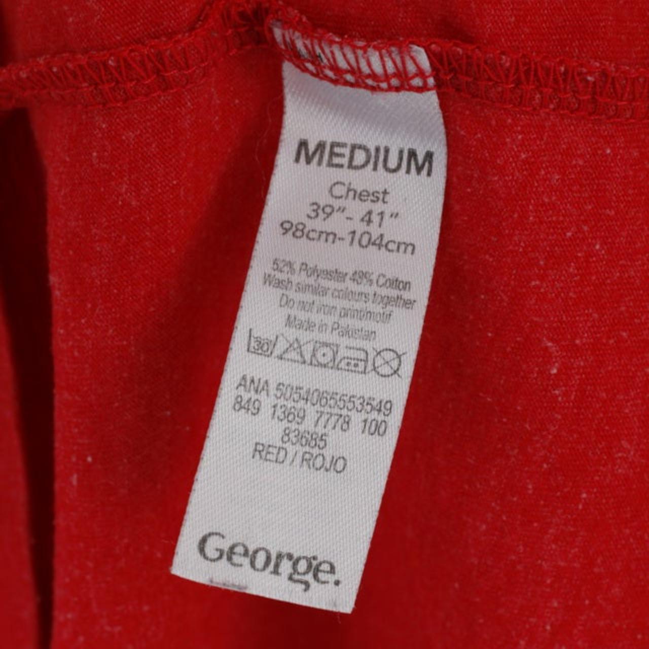 George Men's Red T-shirt | Depop