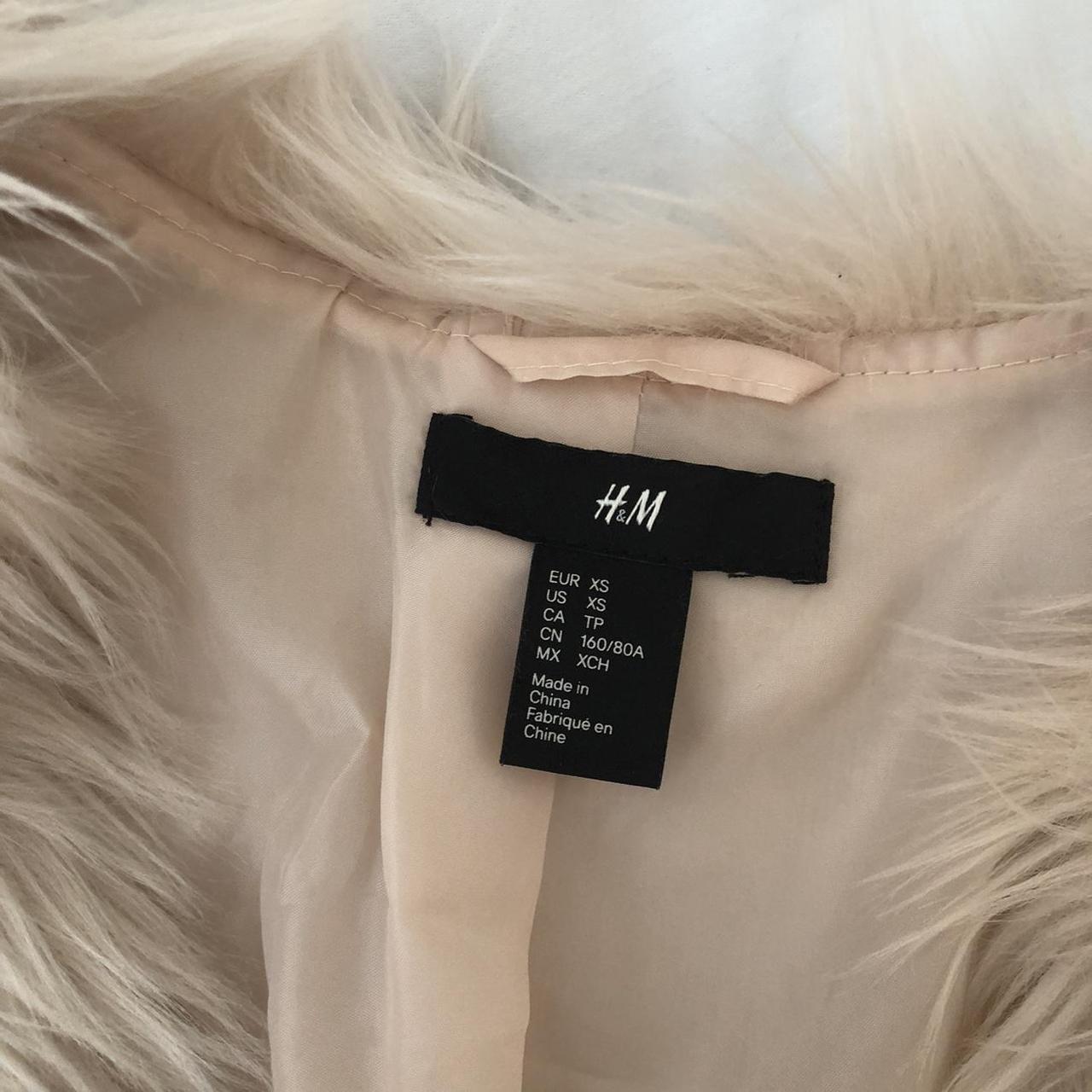 faux fur coat! Has clasps to close the jacket. Only... - Depop