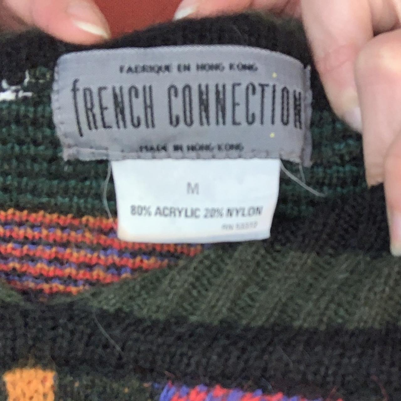 80s vintage patterned sweater from French Connection - Depop